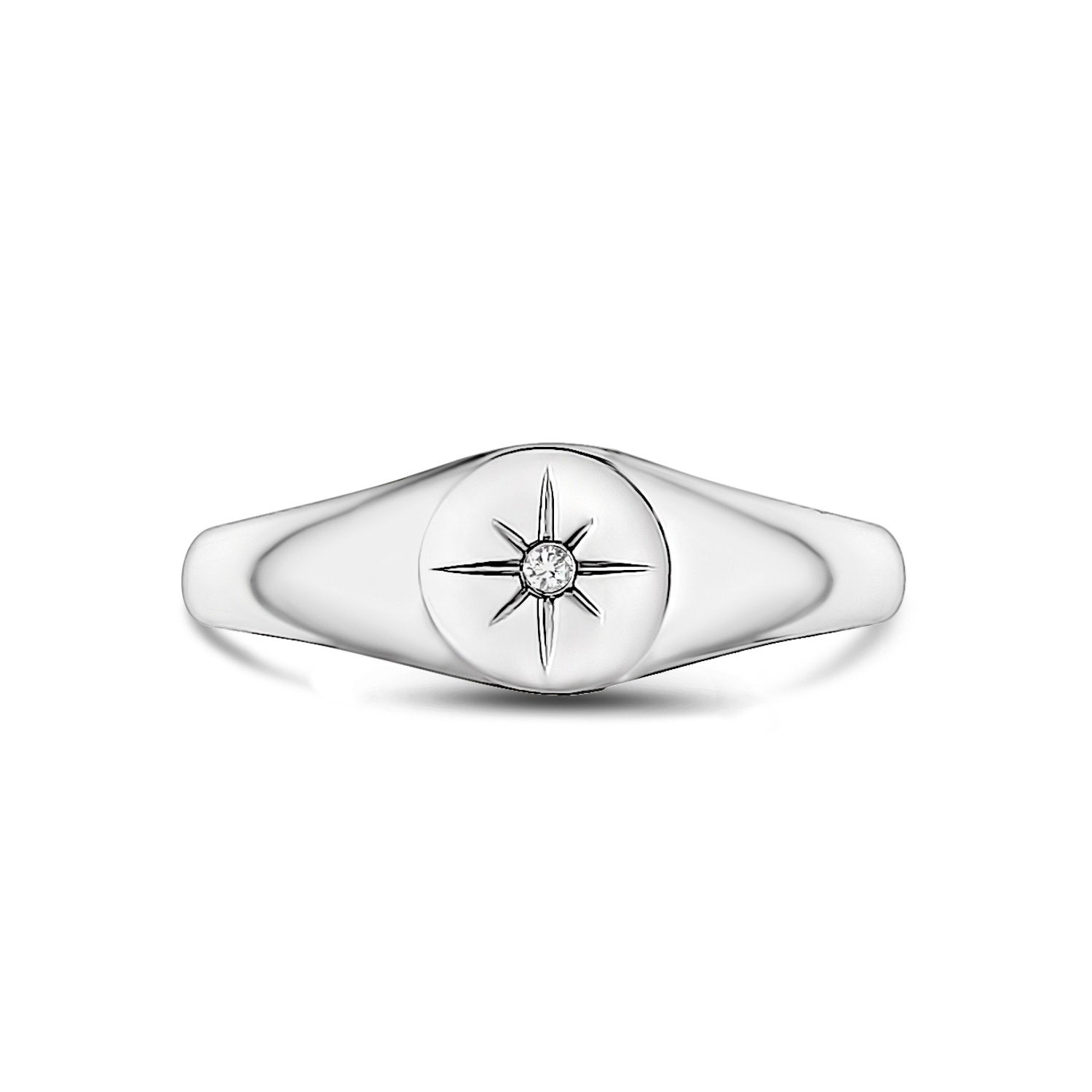 Womens silver signet ring store